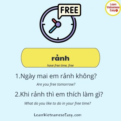 Learn Vietnamese vocabulary with examples and pictures (stay updated ...